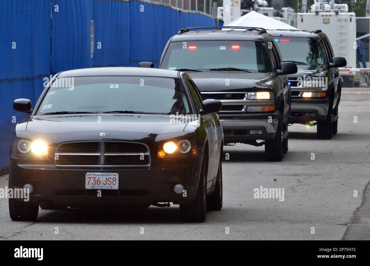 A convoy of U.S. Marshal vehicles transporting James 'Whitey' Bulger ...