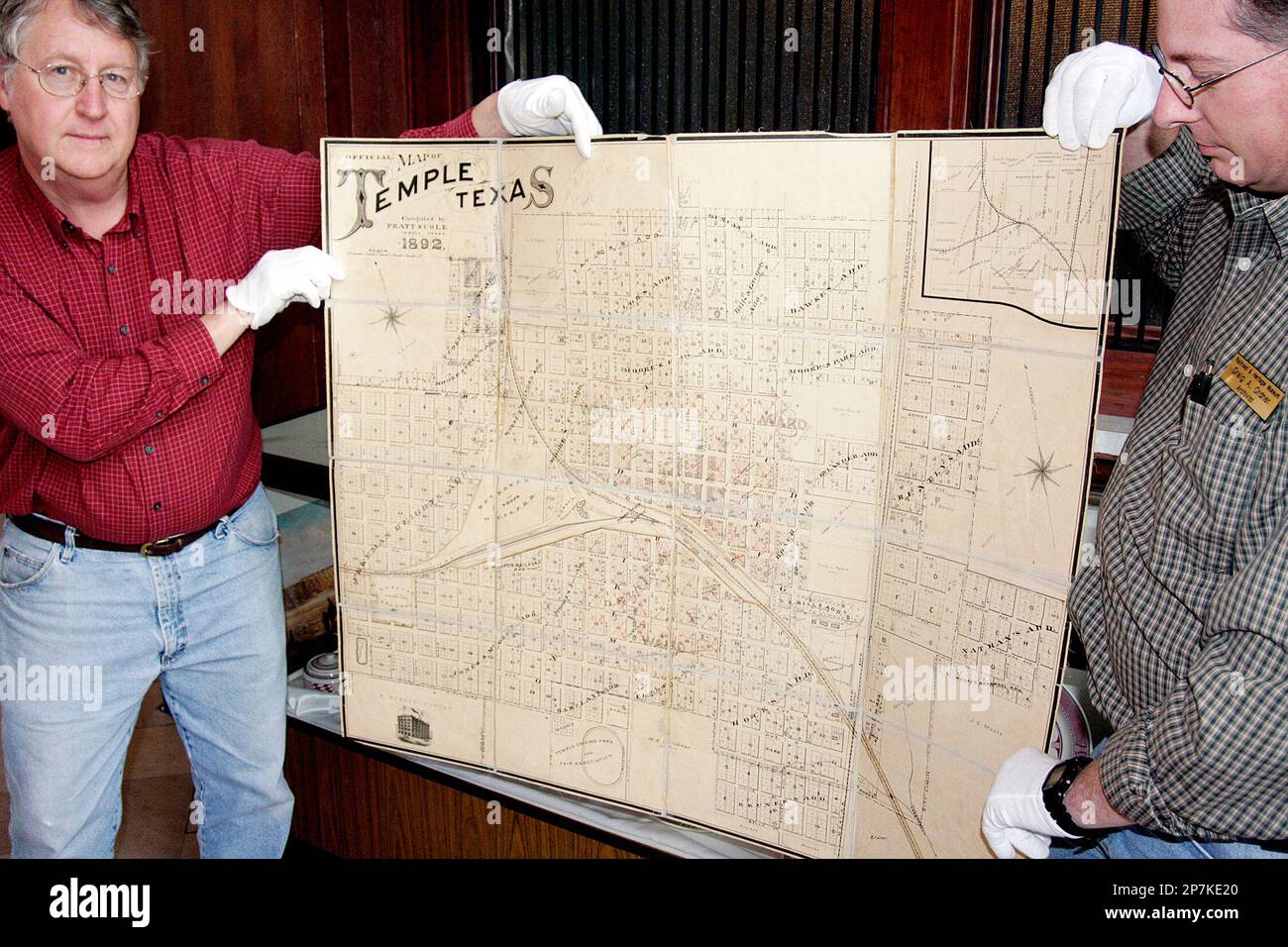 Local historian Michael Kelsey, left, and Craig Ordner, archivist for ...