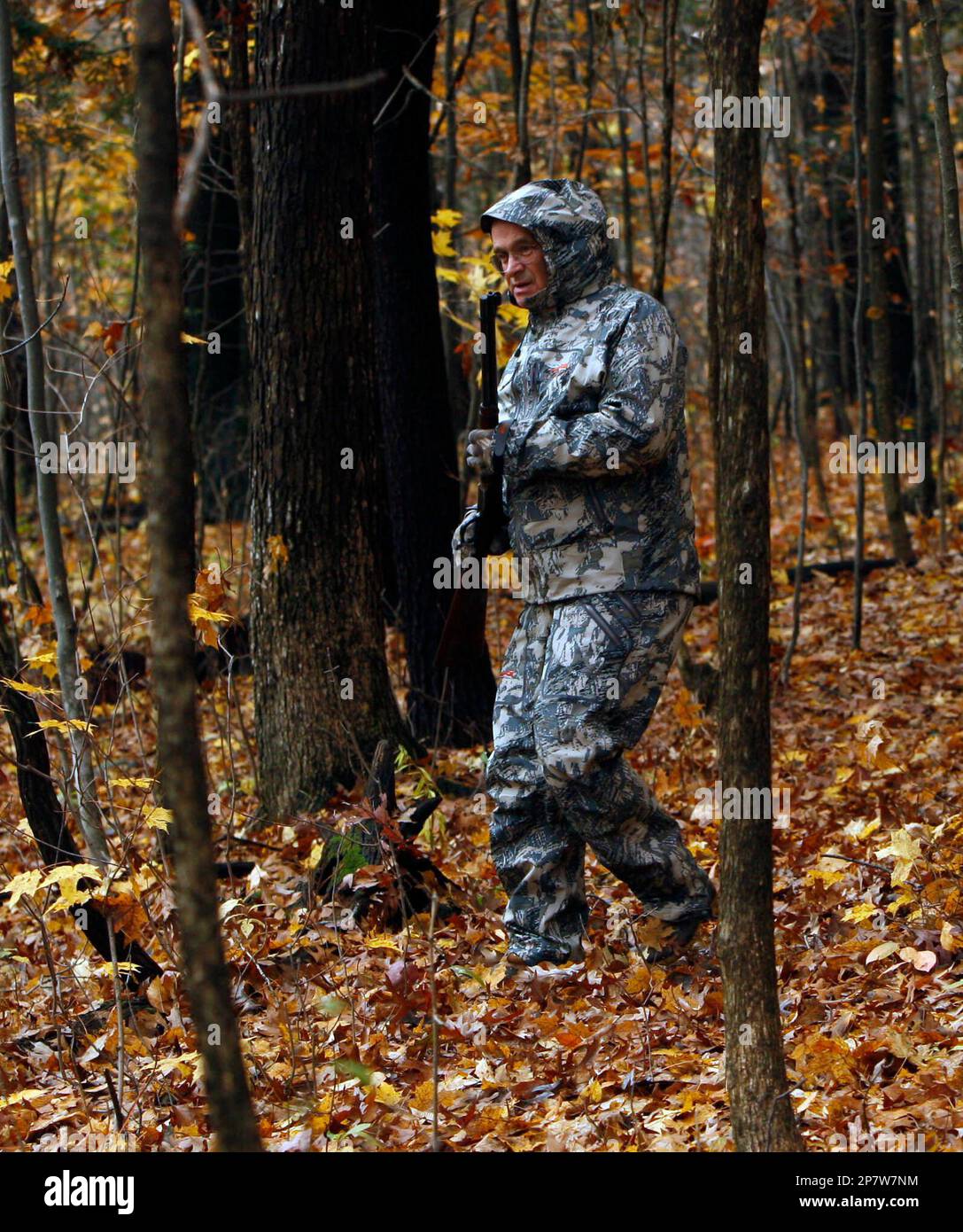 ** ADVANCE FOR WEEKEND EDITIONS, NOV. 7-8 ** Hunter Cal Welch walks ...