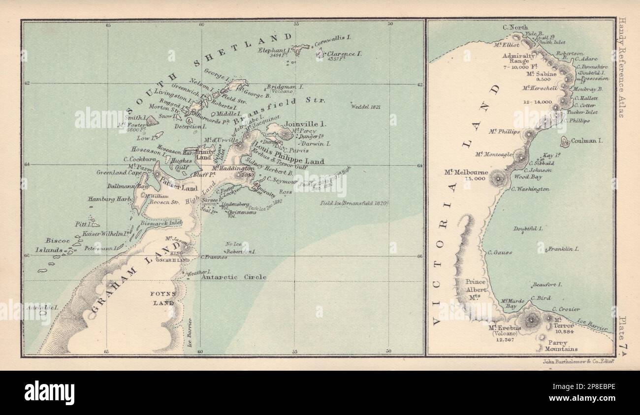 Mappa di victoria del xix secolo immagini e fotografie stock ad alta ...
