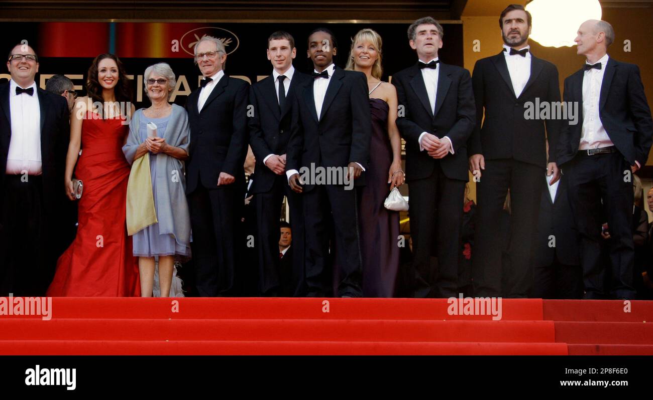 British actor Justin Moorhouse, left, British actress Lucy-Jo Hudson ...