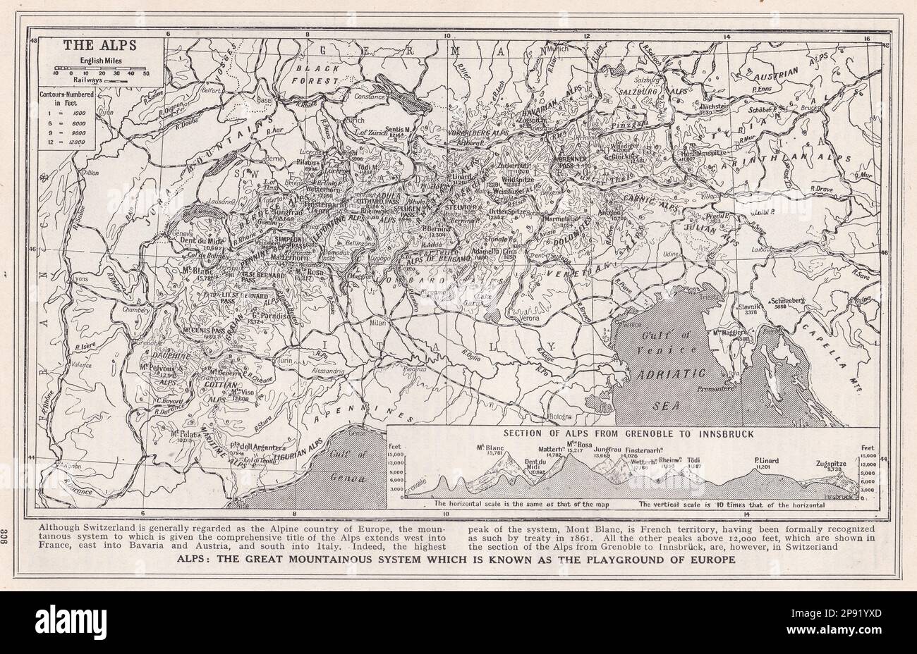 Mappa delle alpi immagini e fotografie stock ad alta risoluzione - Alamy
