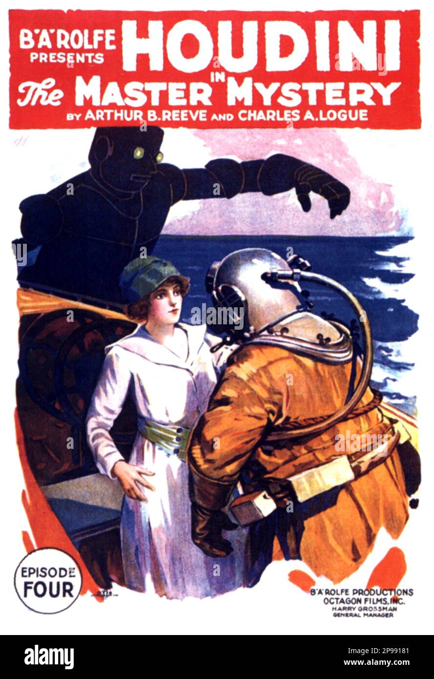 1918 : il mago americano più celebrato HARRY HOUDINI ( 1874 - 1926 ...