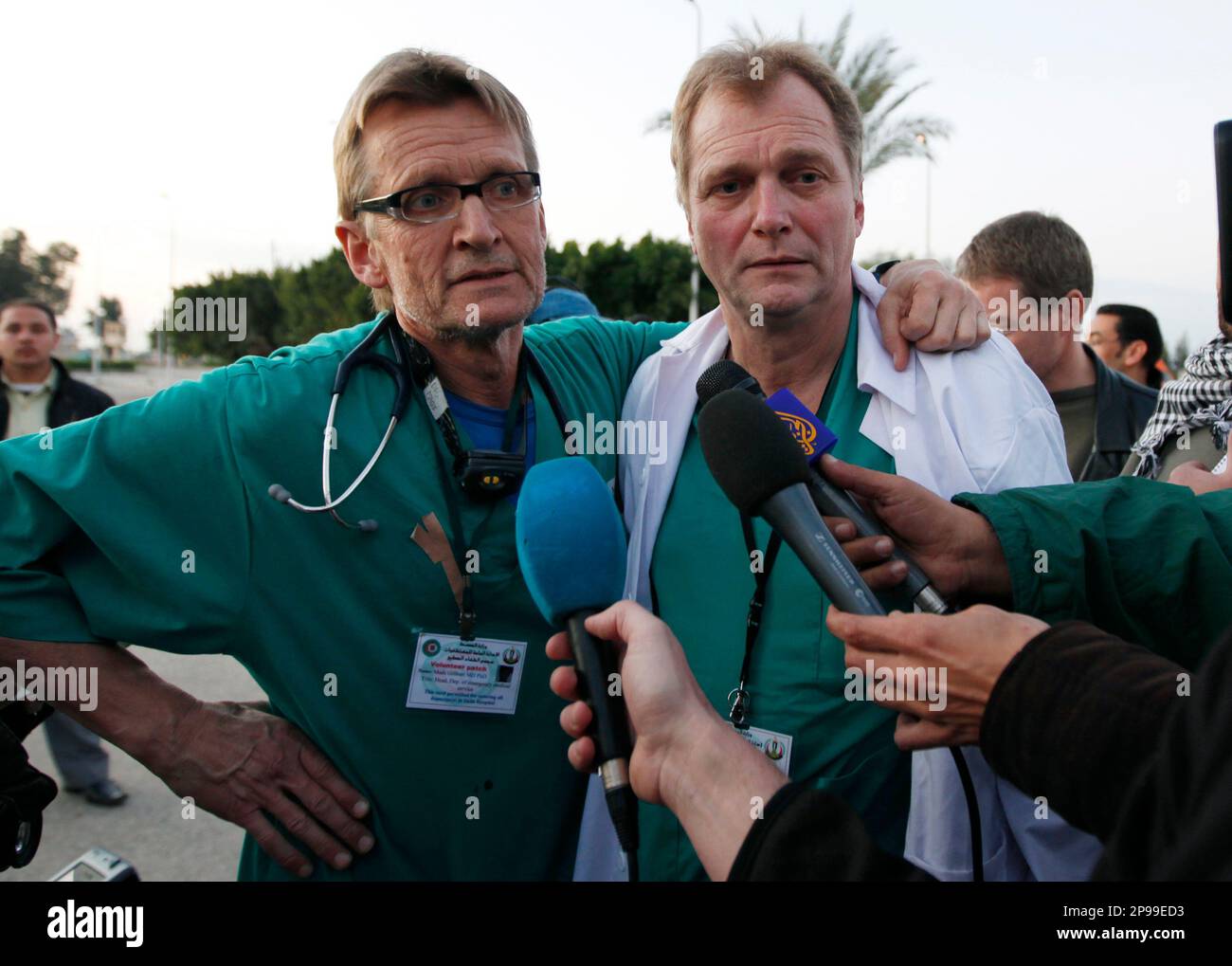 Norwegian doctors Eric Fosse, right and his colleague doctor Mads ...