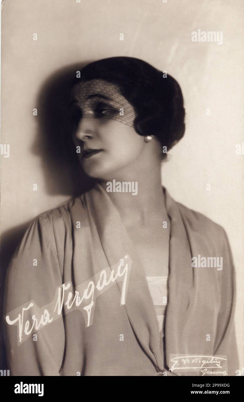 1920 ca ., Italia : l'attrice italiana VERA VERGANI ( Milano 1895 ...