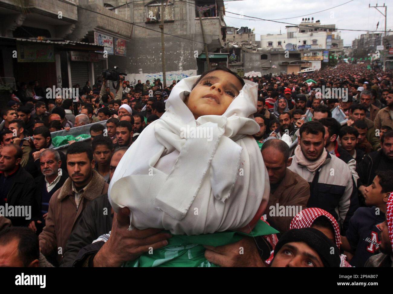 ** EDS NOTE GRAPHIC CONTENT ** The body of one of the children of Hamas ...