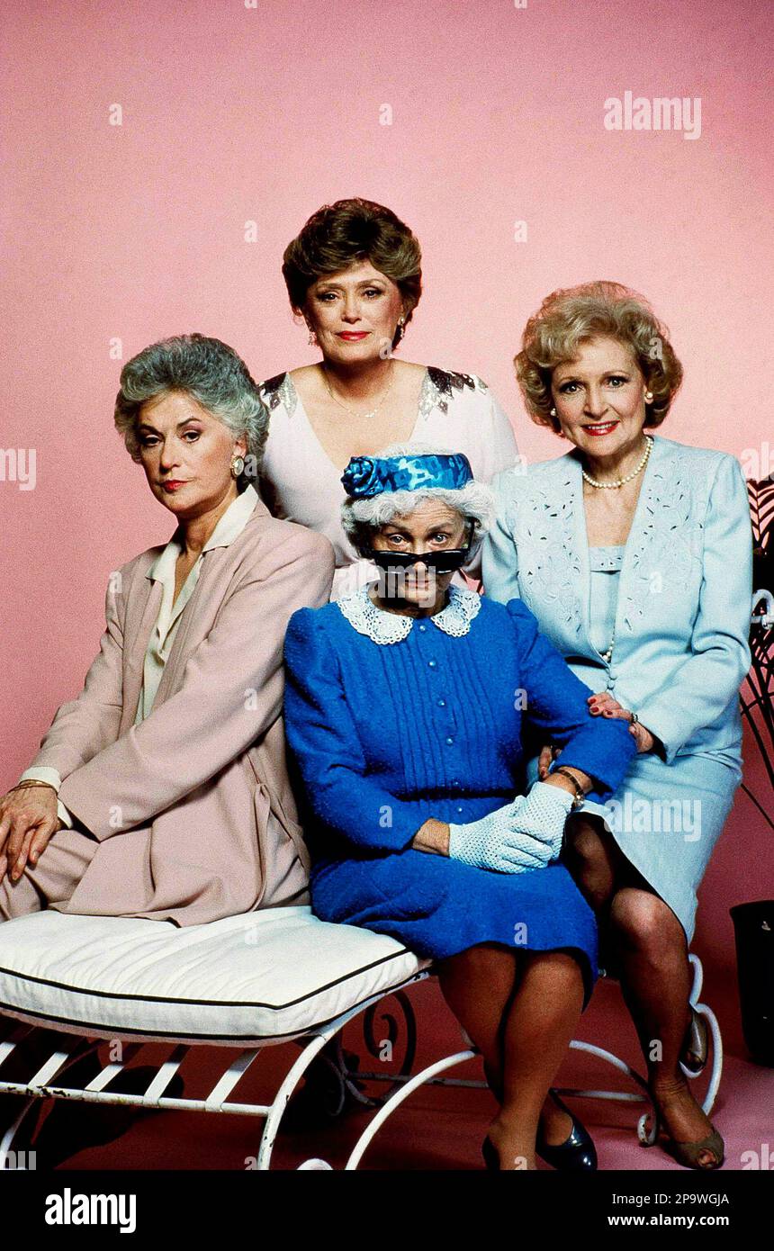 ** FILE ** Cast members of the television series "Golden Girls," pose ...