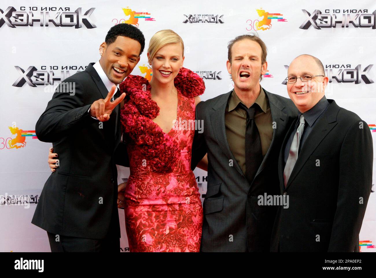 From left, U.S. actor Will Smith, South African born actress Charlize ...