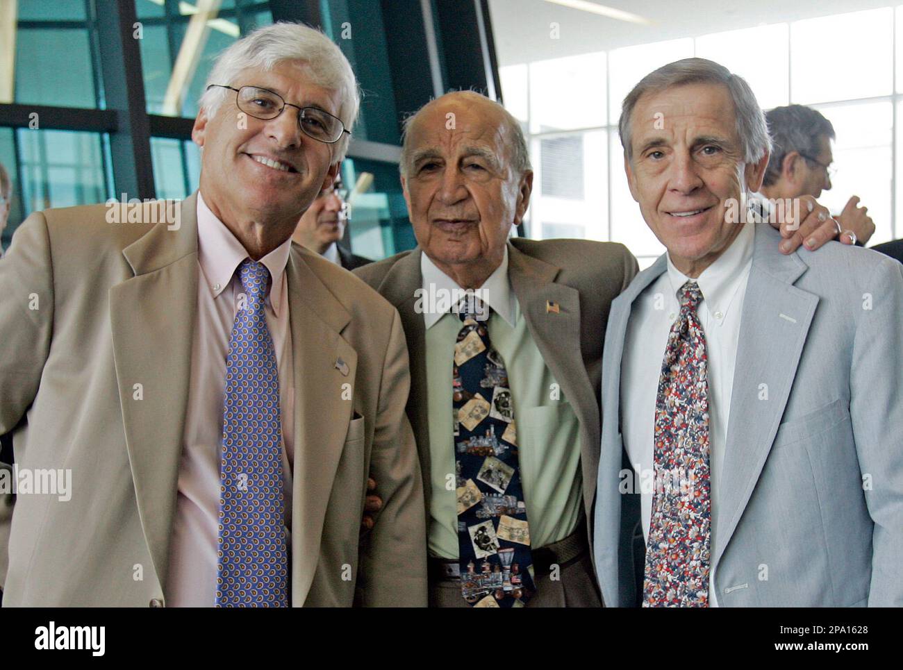 Chief U.S. District Judge Federico A. Moreno, left, Magistrate Judges Peter Palermo, center, and ...