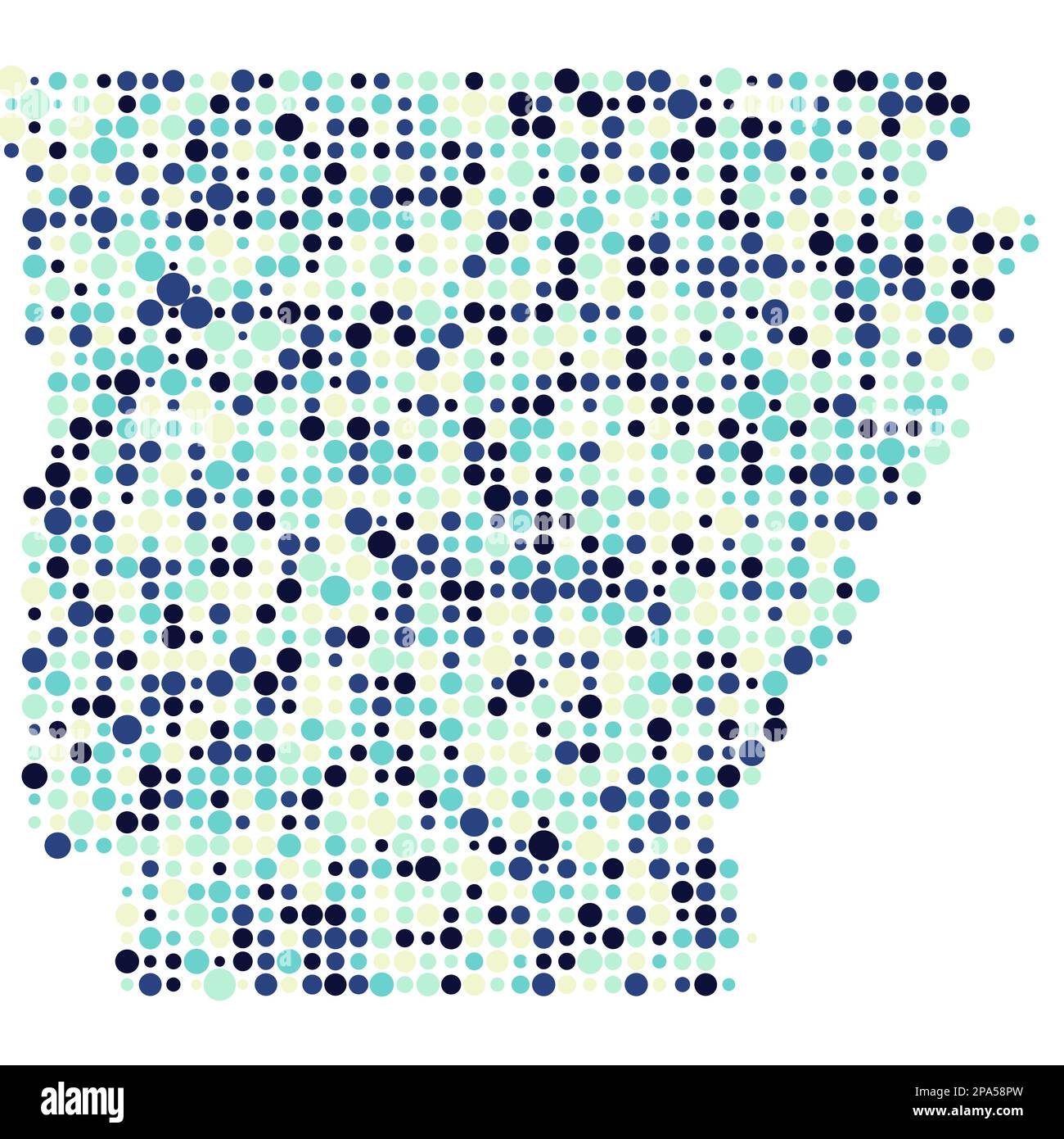 Arkansas map Immagini Vettoriali Stock - Alamy