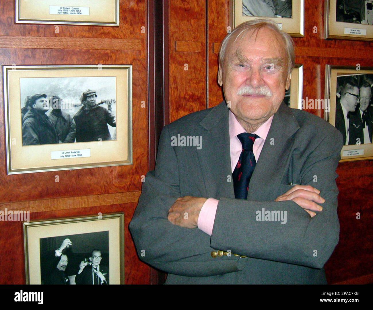 FILE *** John Roderick, a retired AP special correspondent, poses at ...
