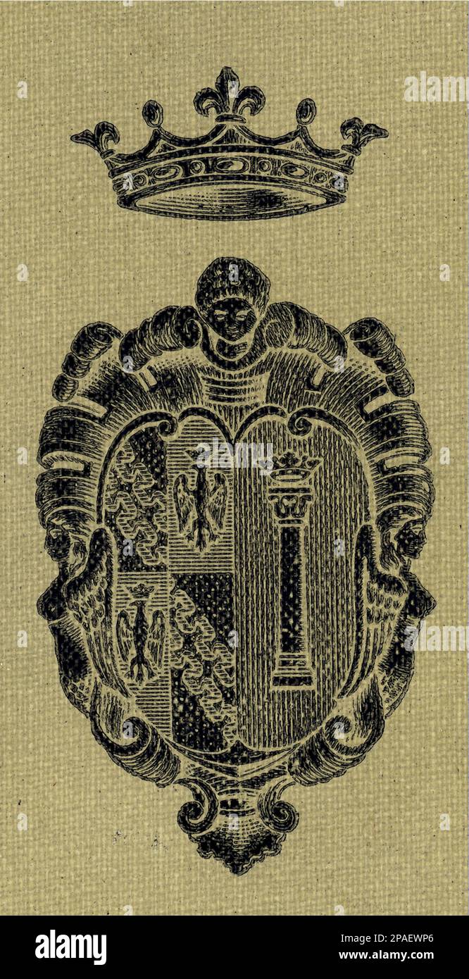 Stemmi della vittoria COLONNA dei principi di PALIANO Duchessa CAETANI ...