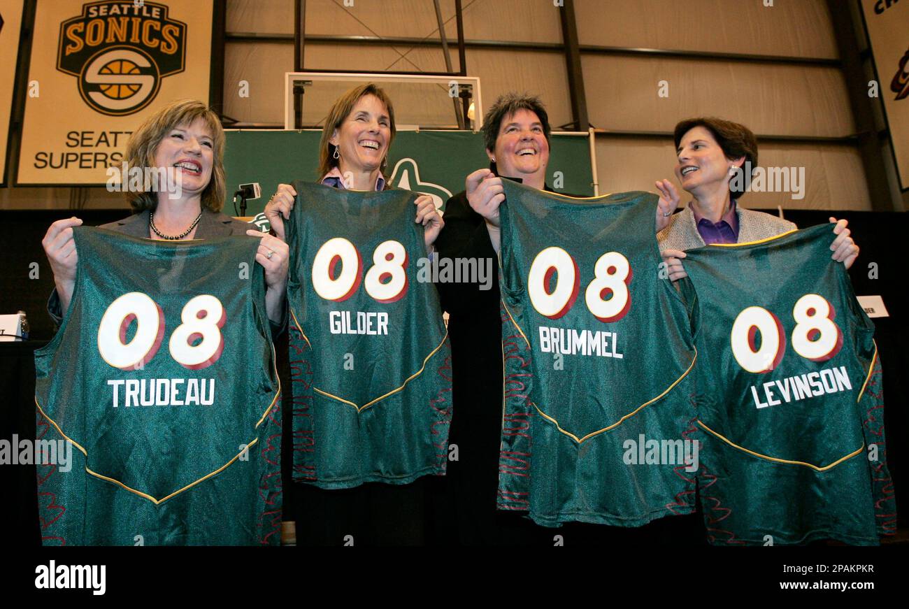 New Seattle Storm owners Dawn Trudeau, Ginny Gilder, Lisa Brummel and ...