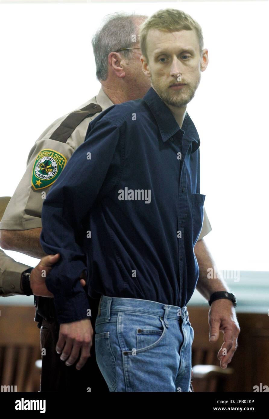 Christian Nielsen, 32, is led out of court Thursday, Oct. 18, 2007 ...