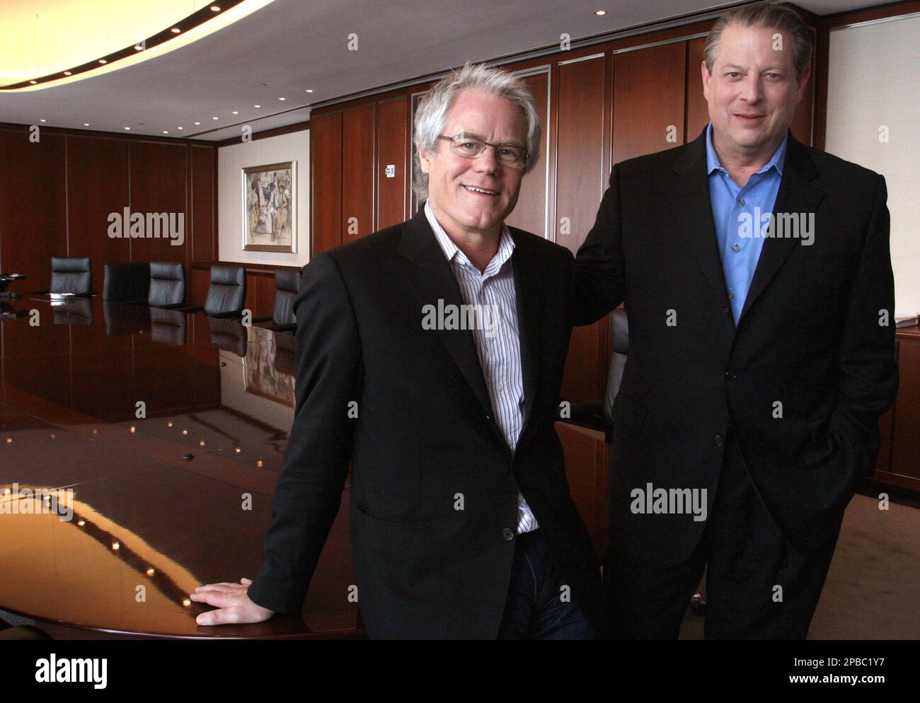 Live Earth founder Kevin Wall, left, and former U.S. vice president Al ...