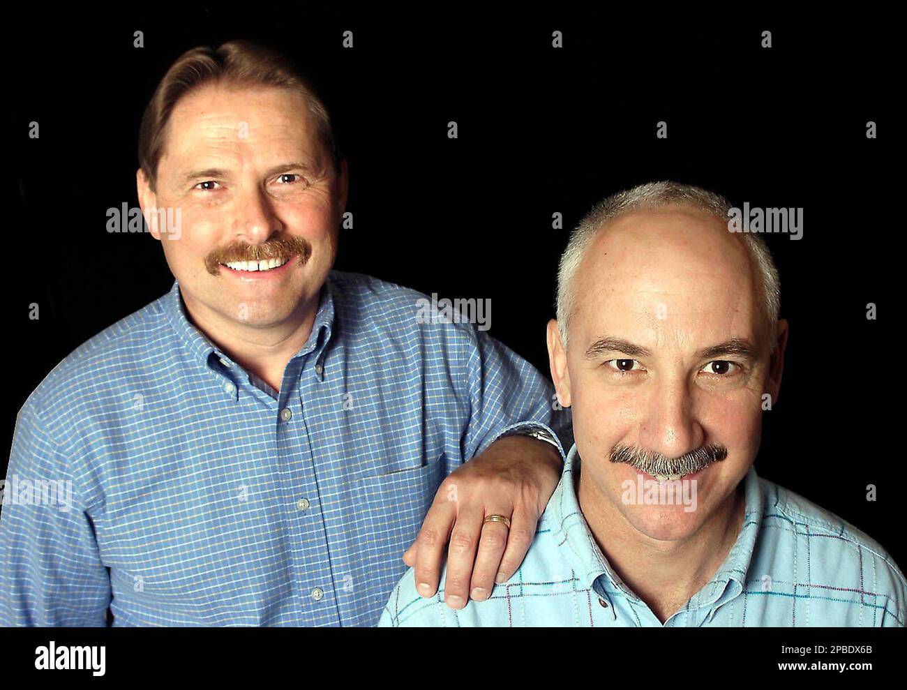 Fred Habel, left, poses Thursday, June 7, 2007, with Steve Longsworth ...