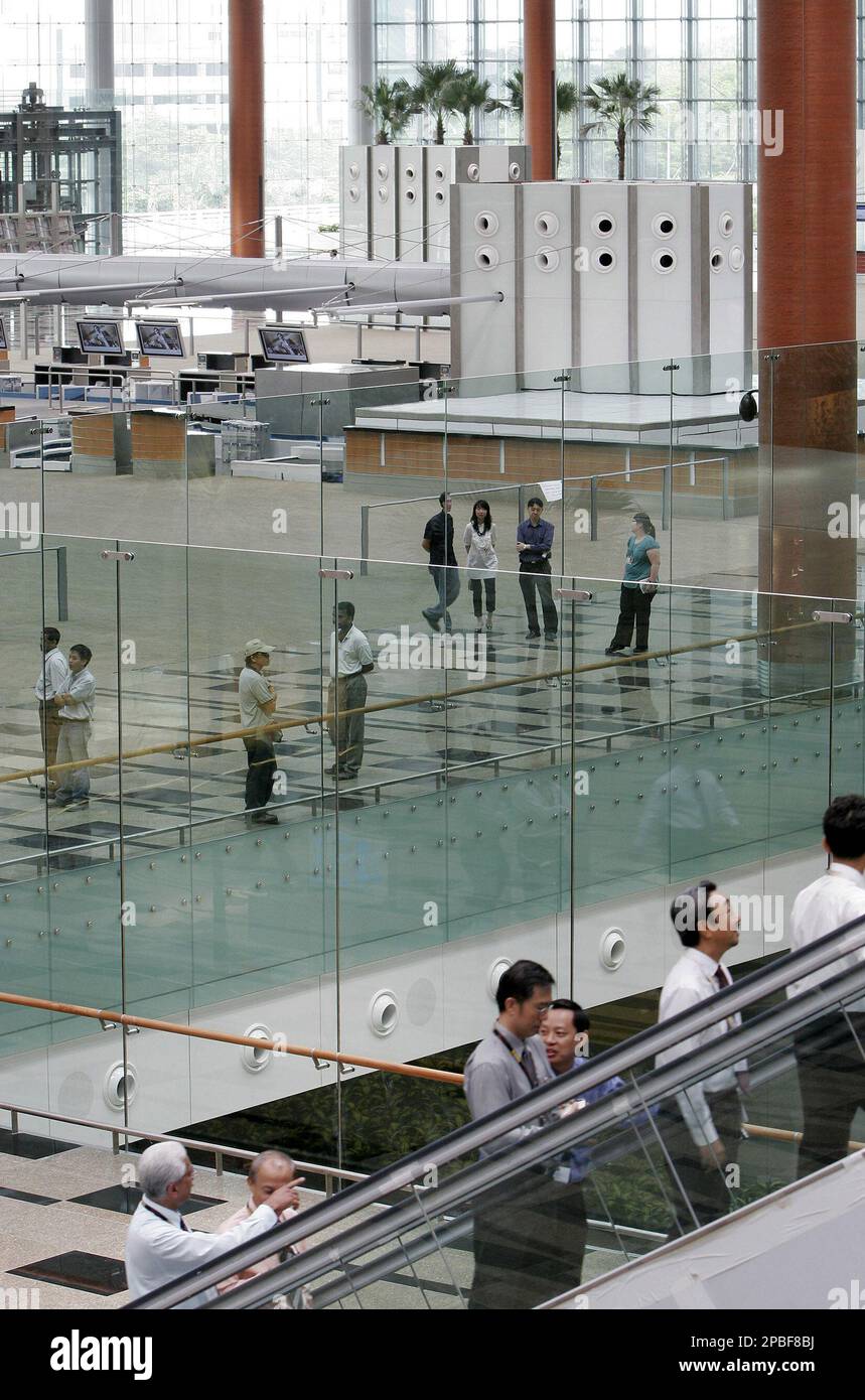 The newly-completed section of Singapore's Changi International Airport ...