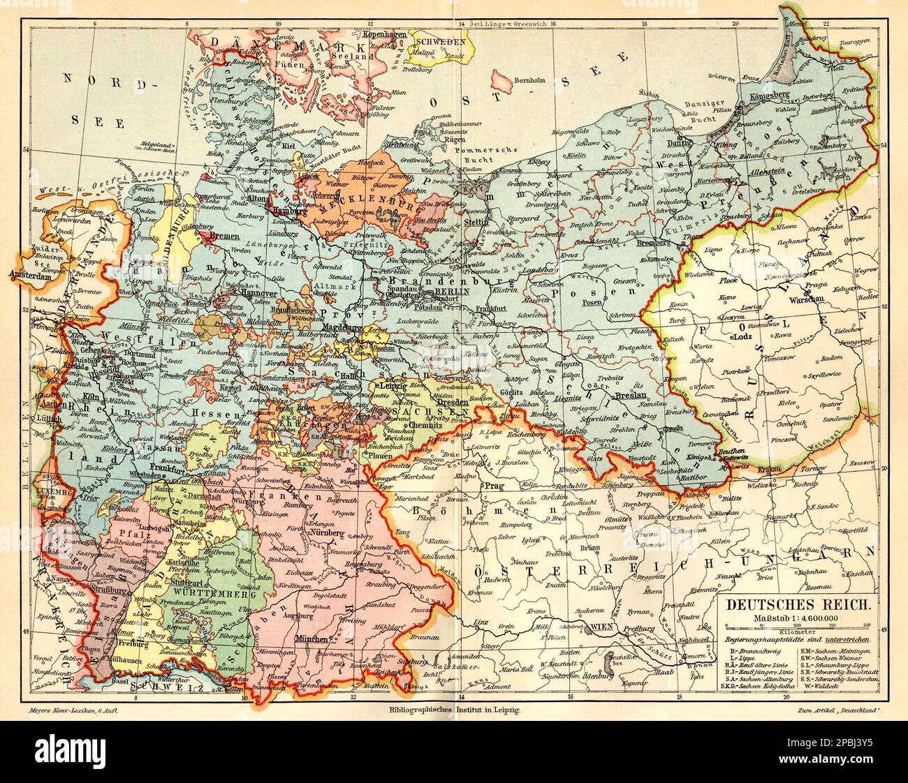1913 ca , GERMANIA : il territorio DI DEUTSCHES REICH prima della ...