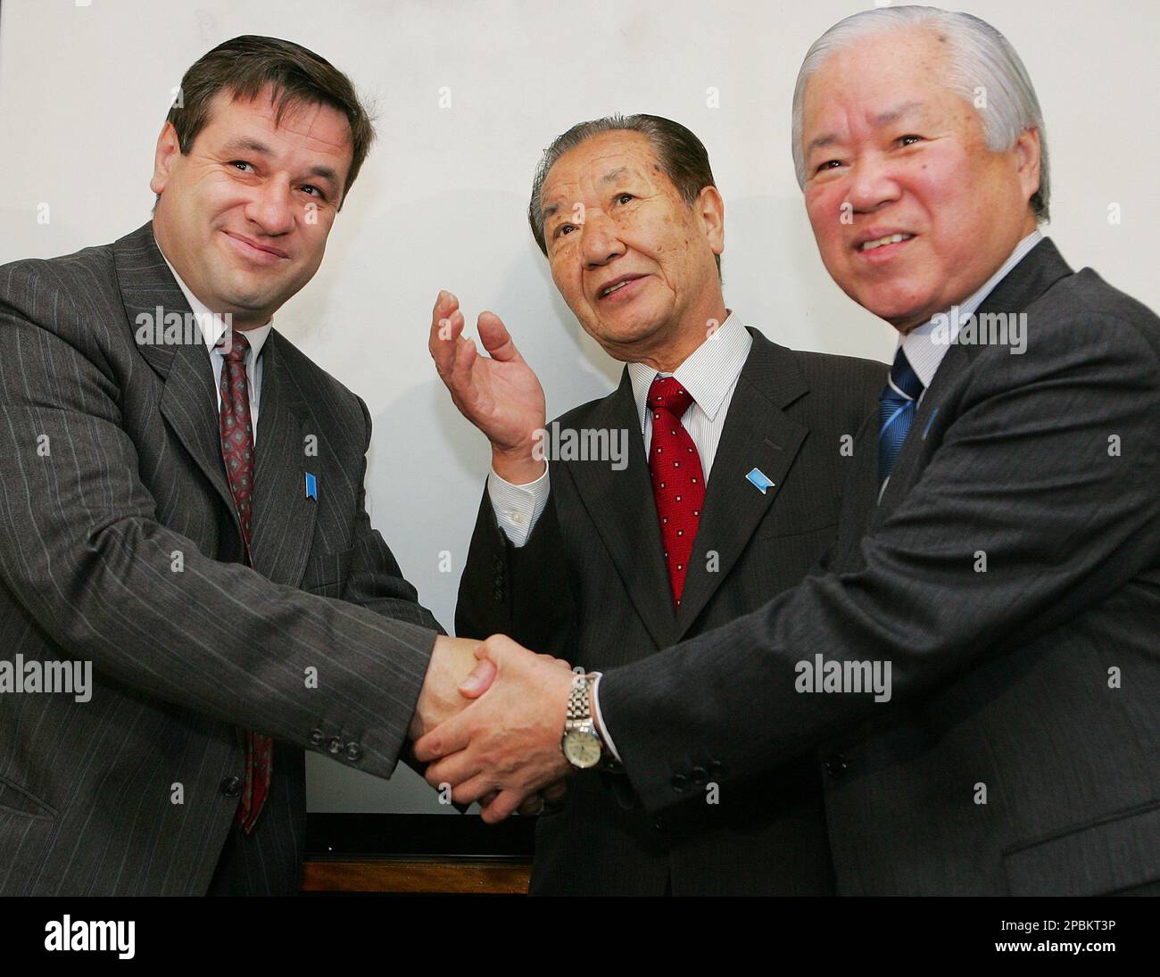 Gabriel Doina, left, younger brother of Romanian abductee Bumbea Doina ...