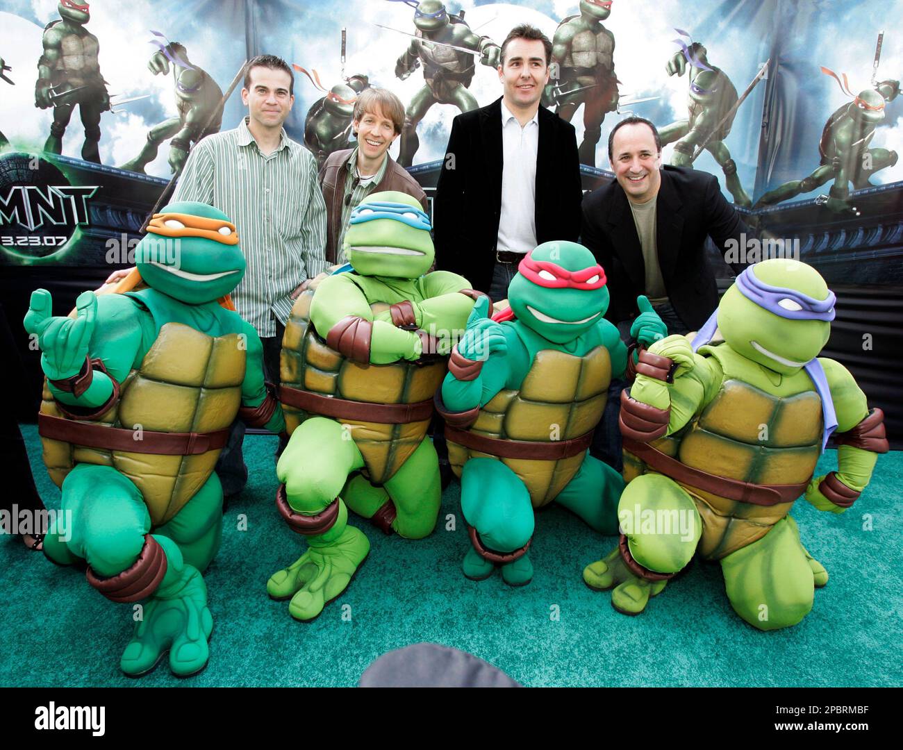 Voice actors, from top left, Mikey Kelley, James Arnold Taylor, Nolan ...