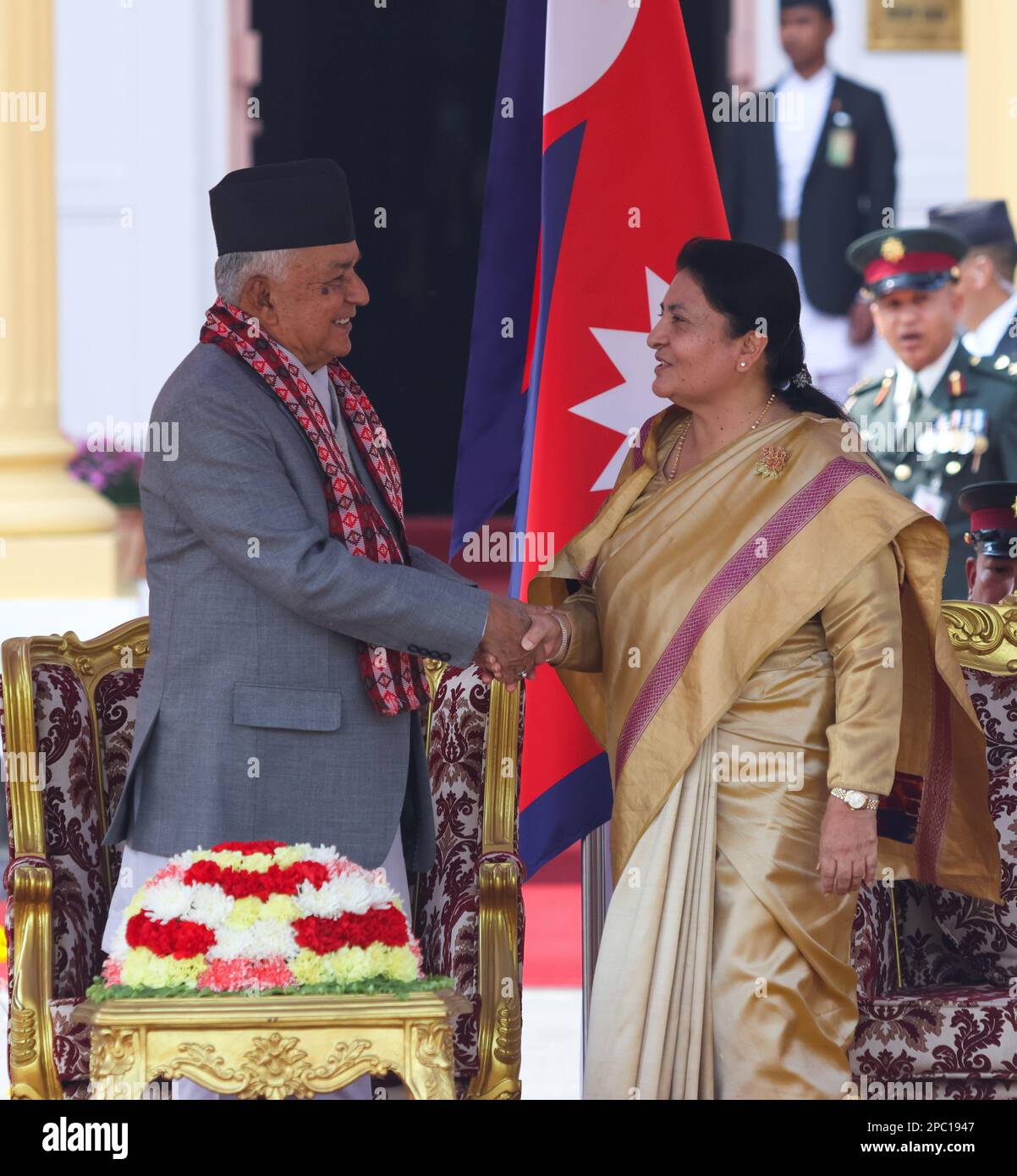 Presidente bidya devi bhandari immagini e fotografie stock ad alta risoluzione - Alamy