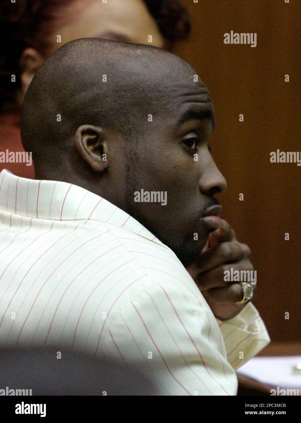 Nathaniel Abraham sits before Oakland County Probate Judge Eugene Moore ...