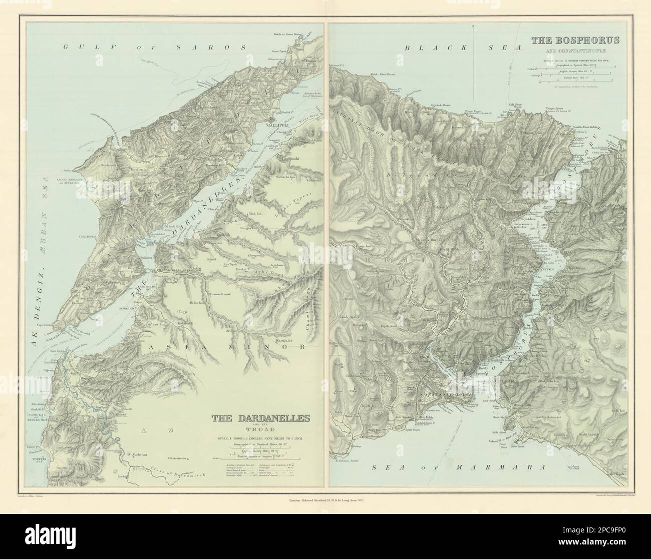 Dardanelli bosforo cartina immagini e fotografie stock ad alta ...