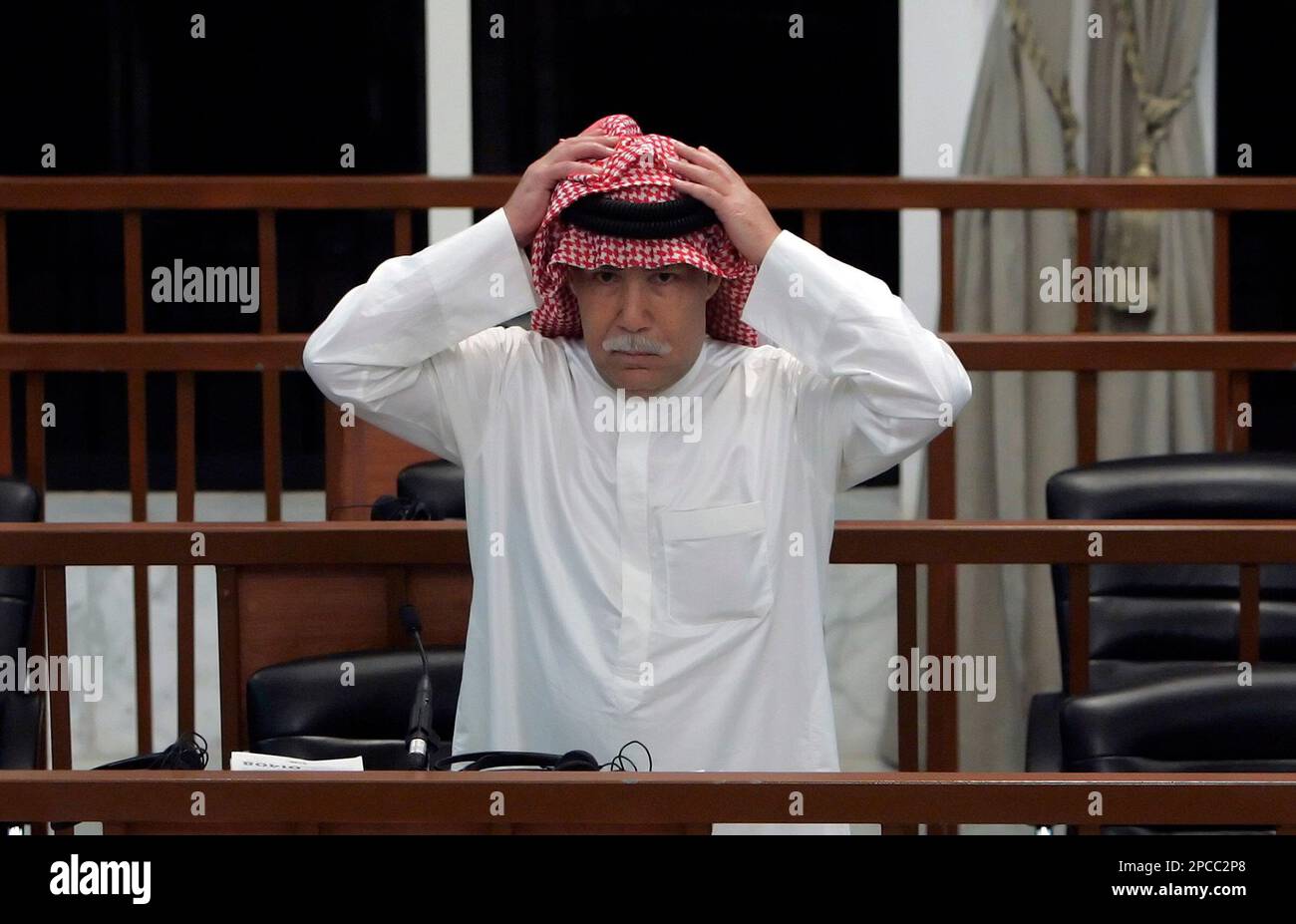 Barzan Ibrahim, half brother of Iraqi President Saddam Hussein and ...