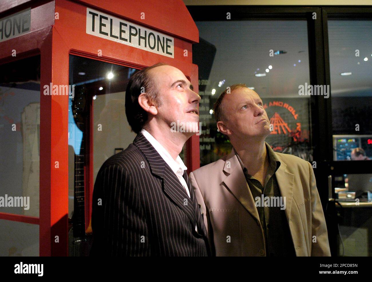 Mick Jones, left, and Terry Chimes, pose for a photo for the Rock Hall ...