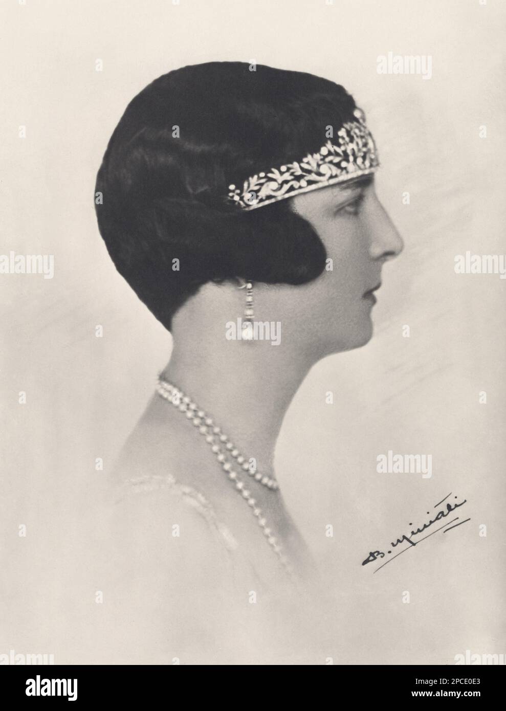 1927 ca : la principessa francese ANNA di FRANCIA Duchessa d' Aosta ...