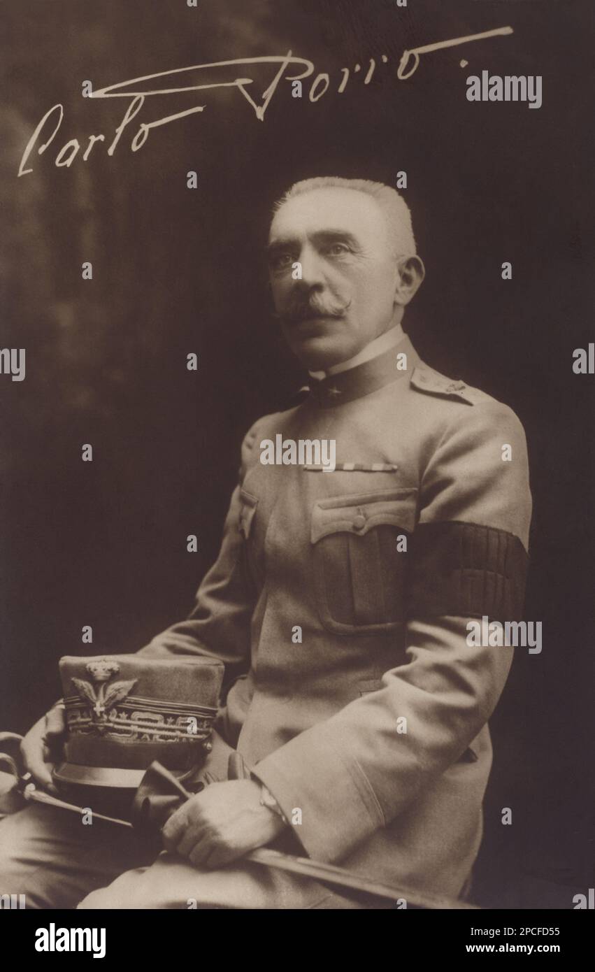 1918 ca , ITALIA : il generale ITALIANO CARLO PORRO ( 1854 - 1939 ...