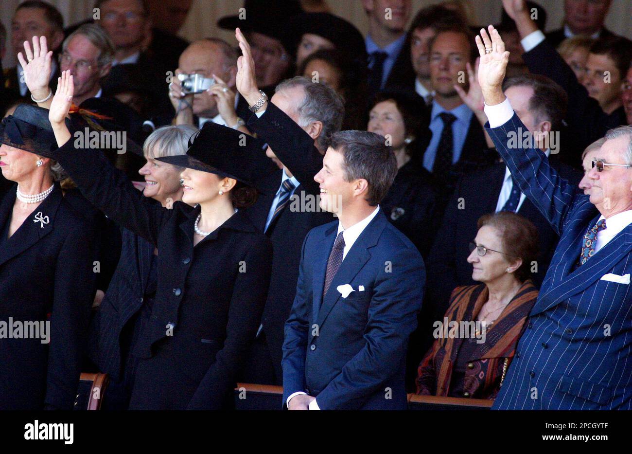 From second left, Crown Princess Mary, Crown Prince Frederik and Prince ...