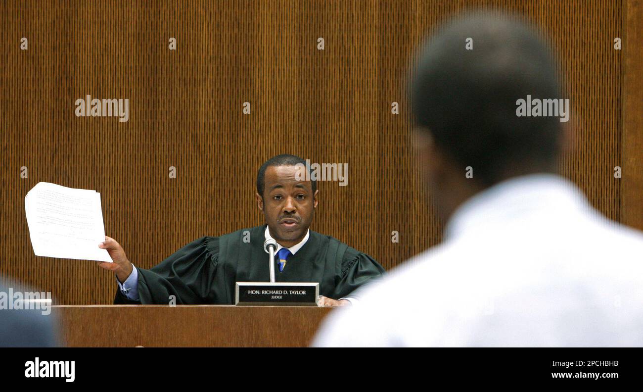 Judge Richard D. Taylor Jr. asks Ray Joseph Dandridge if his signature ...