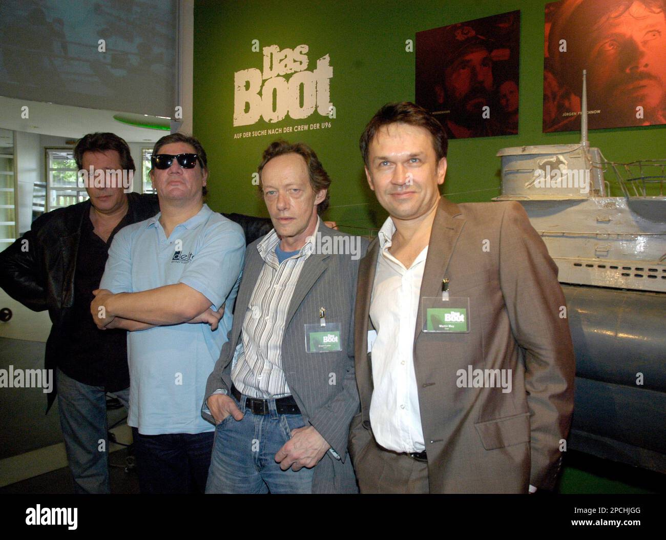 Die Schauspieler Jan Fedder, Claude-Oliver Rudolph, Erwin Leder und ...