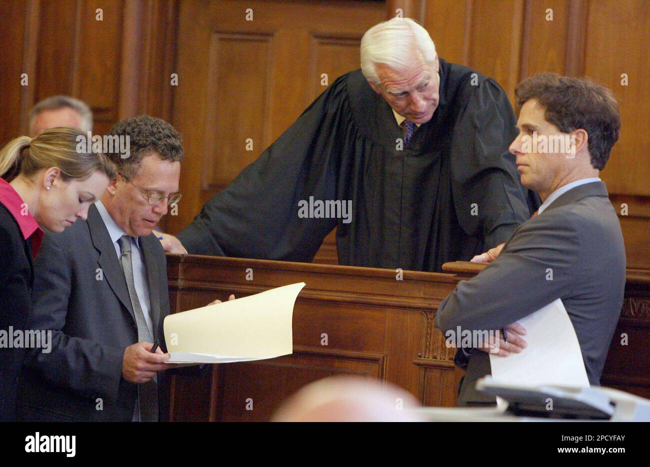 Kirsten M. Wenge, left, and Robert L. Sheketoff, attorneys for Esteban ...