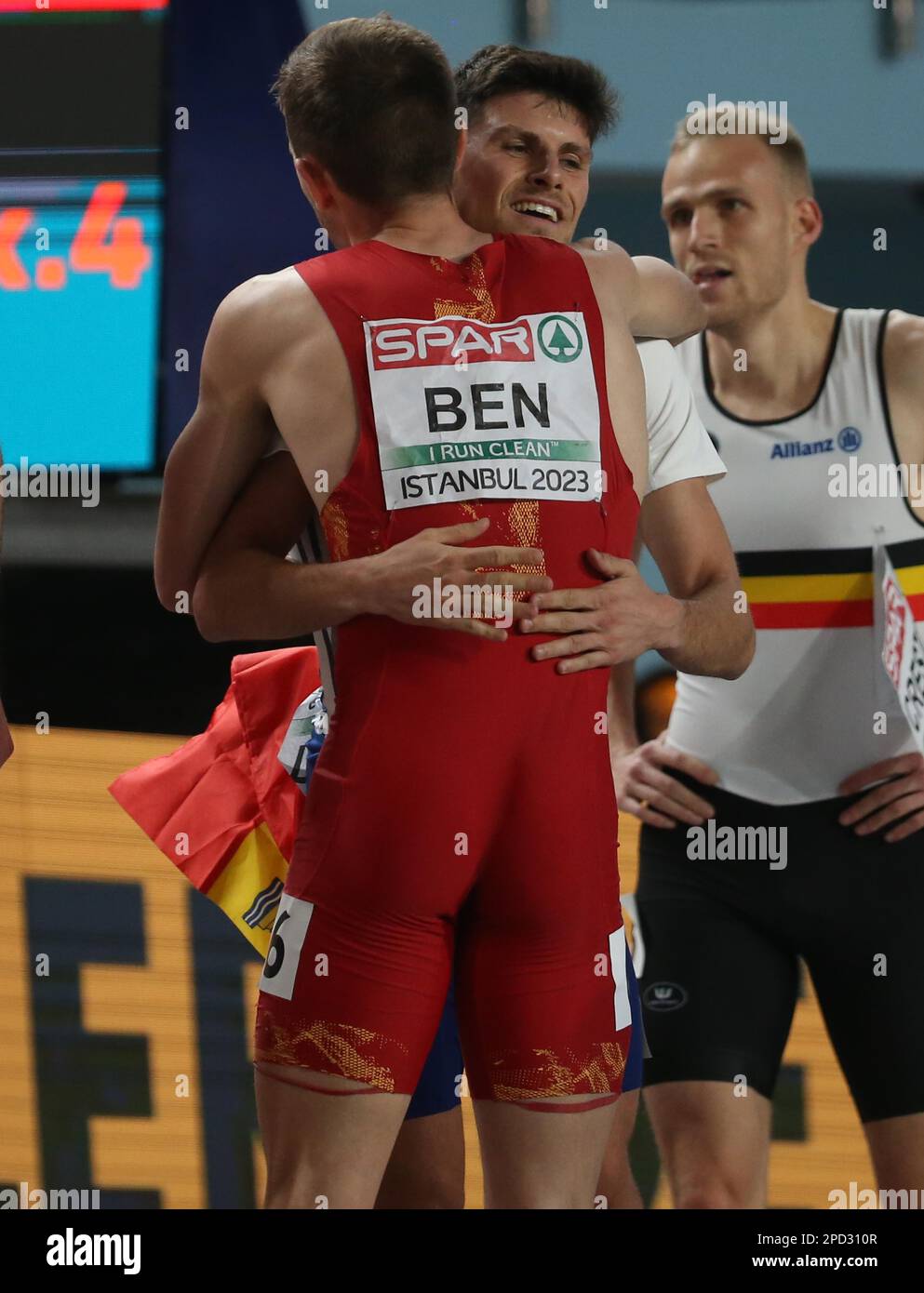 Adri‡n BEN di Spagna e Benjamin ROBERT di Francia 800m uomini finale ...