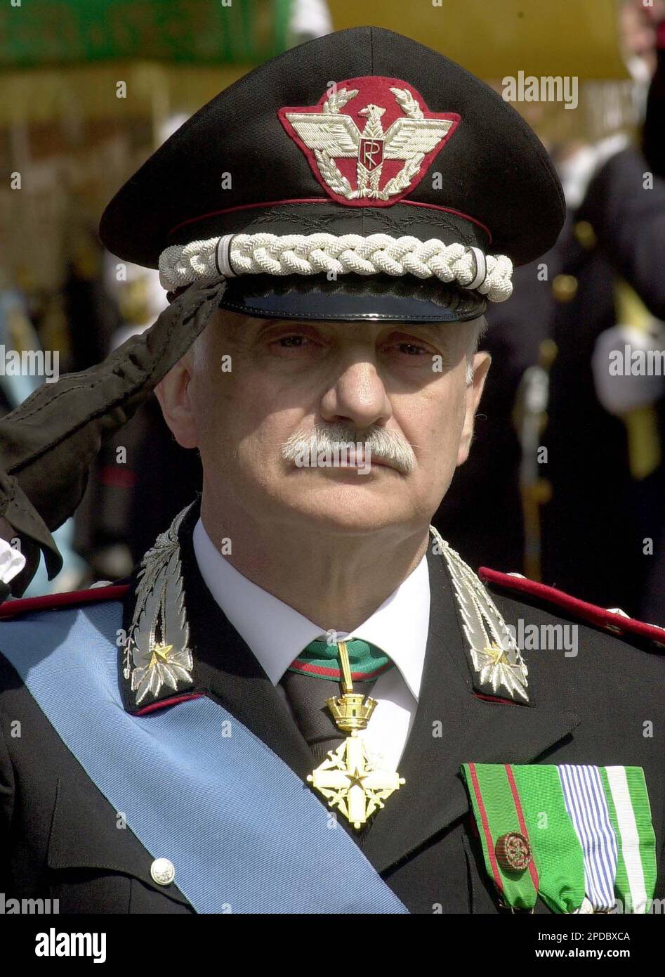 ** FILE ** General Mario Mori attends the celebrations to mark the ...