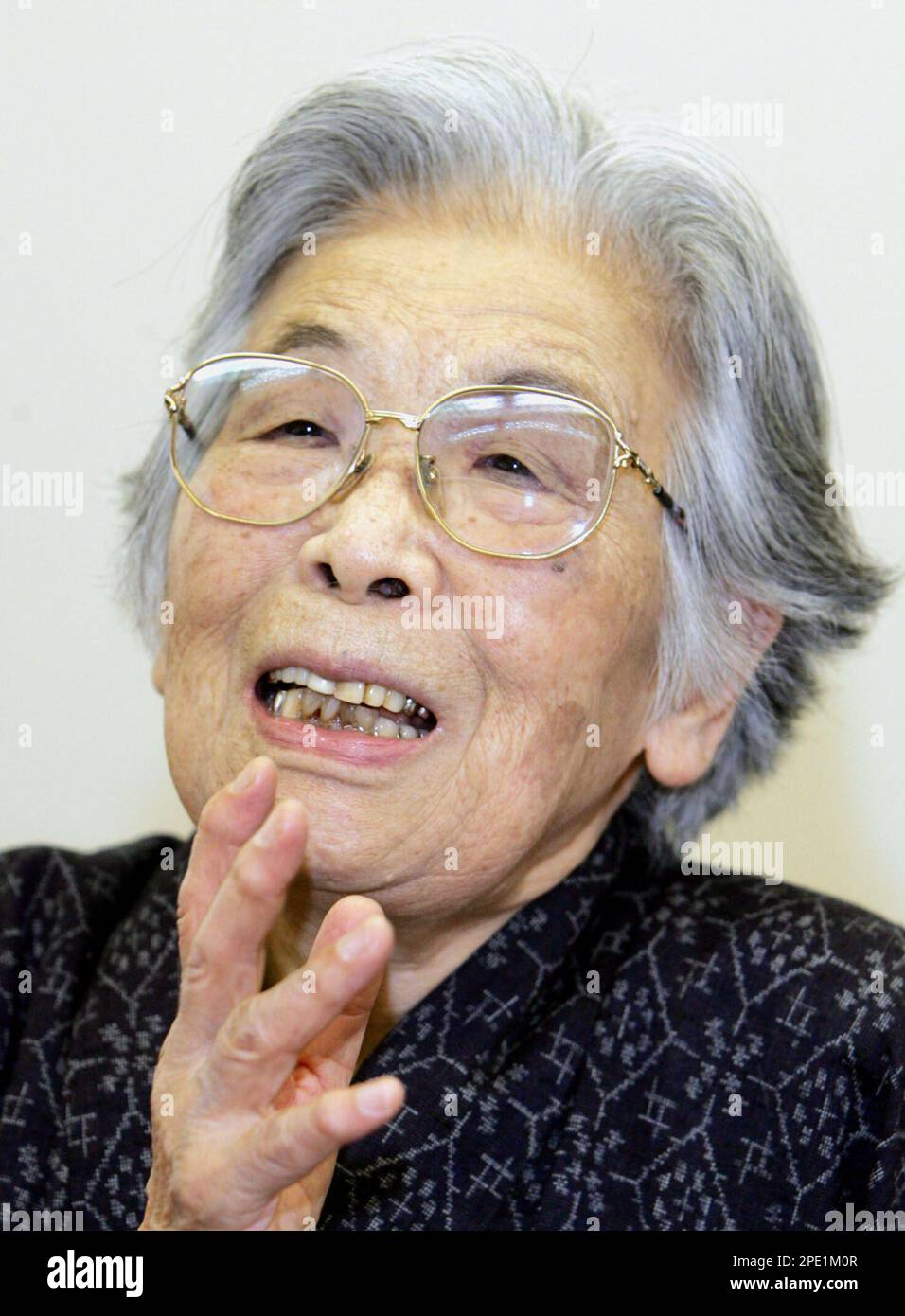 Hamako Matsuzaki, 92, who now holds an advisory post at Japan's ...