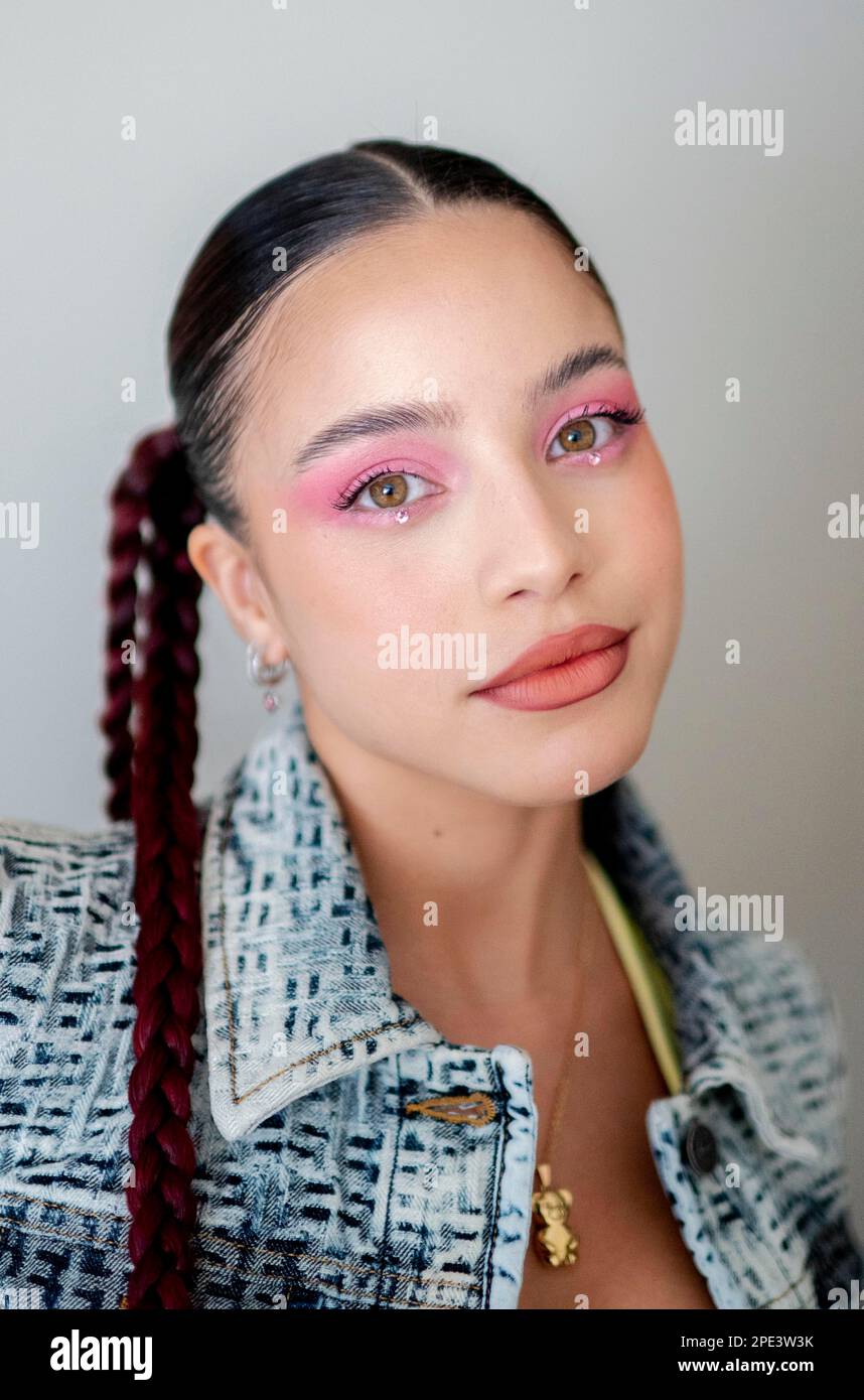 Argentine singer Emilia Mernes poses during an interview for Europa ...
