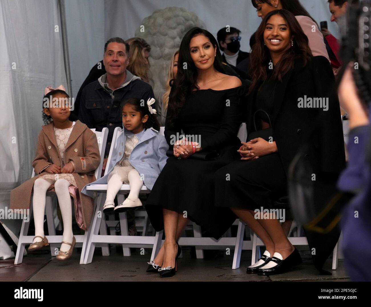 Vanessa Bryant, second right, wife of the late professional NBA player ...