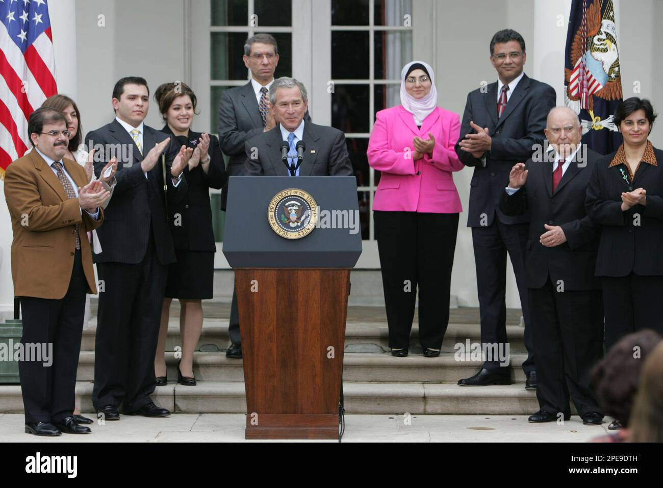 President Bush makes remarks on freedom and democracy, Tuesday, March ...