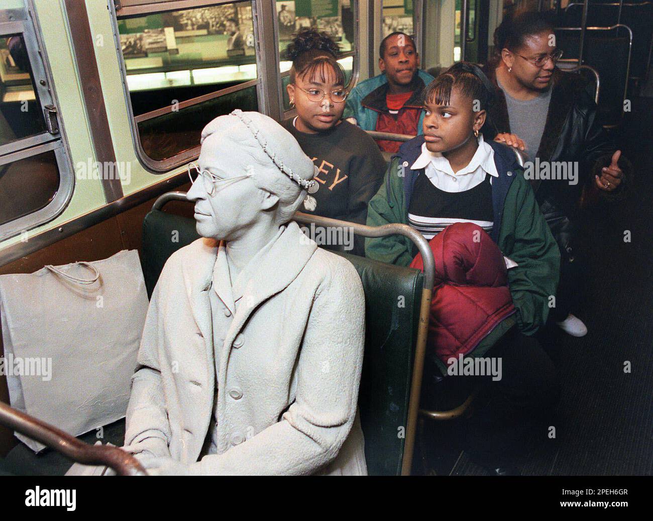** FILE ** Visitors at the National Civil Rights Museum in Memphis ...
