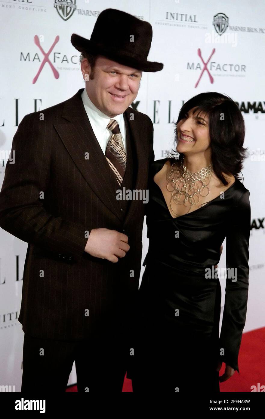 John C. Reilly, a cast member in the new film "The Aviator," arrives ...