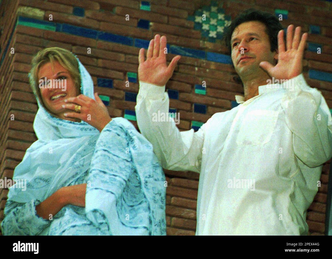 J uly 22, 1995 picture shows Imran Khan,right, Pakistani cricket star ...