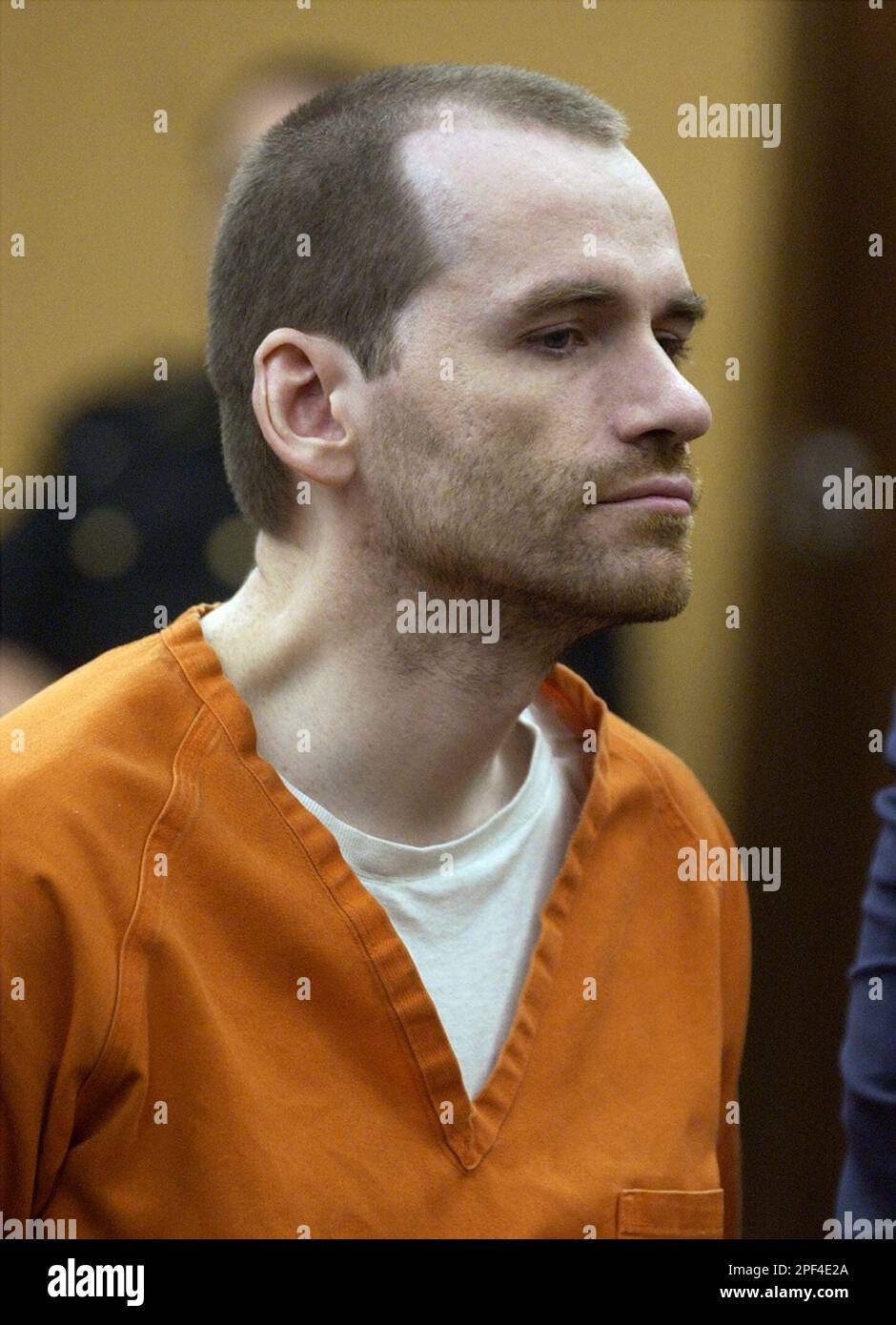 Daniel Montgomery stands before the judge during sentencing Thursday ...