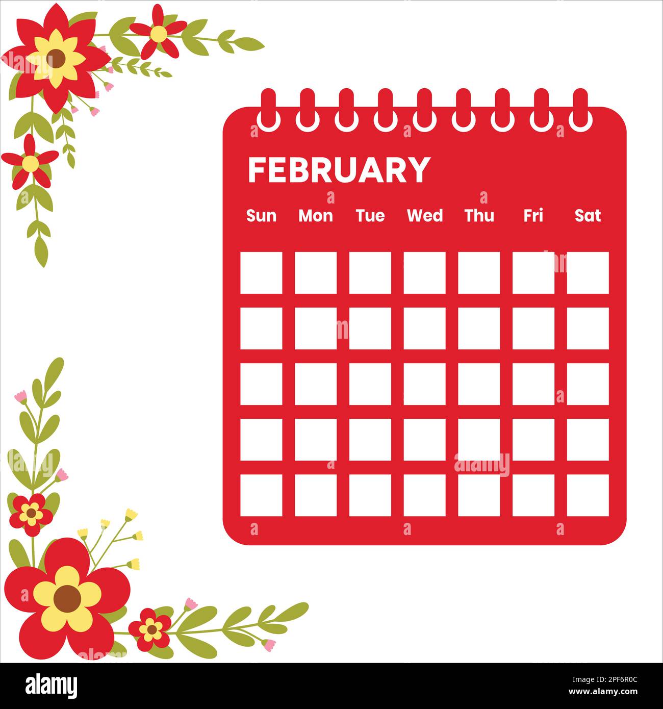 Calendario 2023 mes febrero immagini e fotografie stock ad alta ...