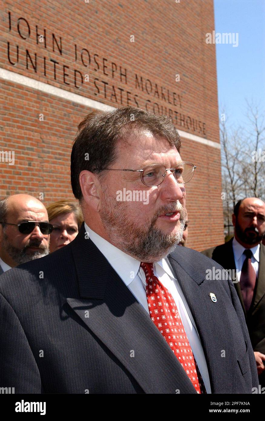 Teamsters Local 25 President George Cashman stops to speak with ...