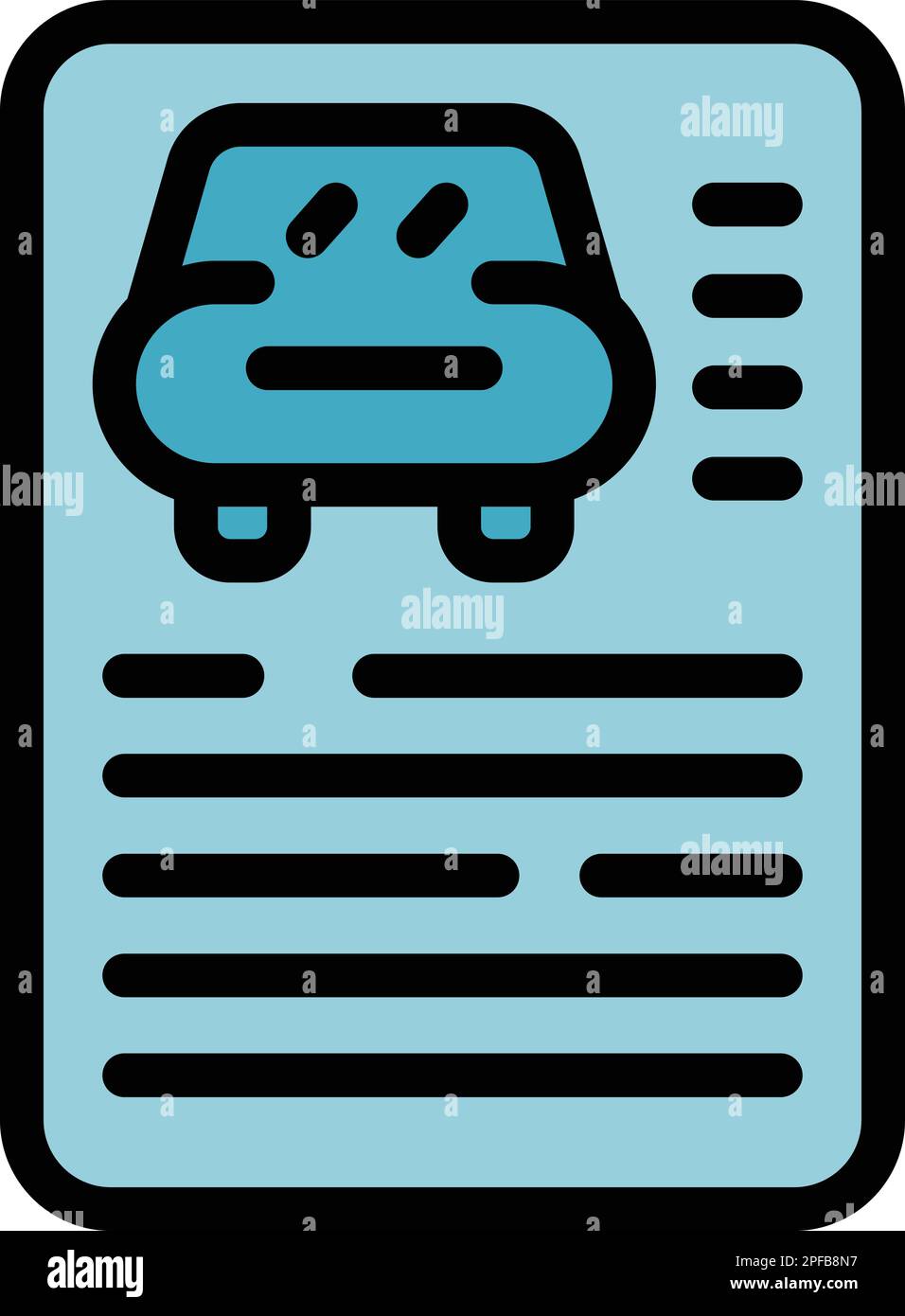 Pagare macchina multa Immagini Vettoriali Stock - Alamy