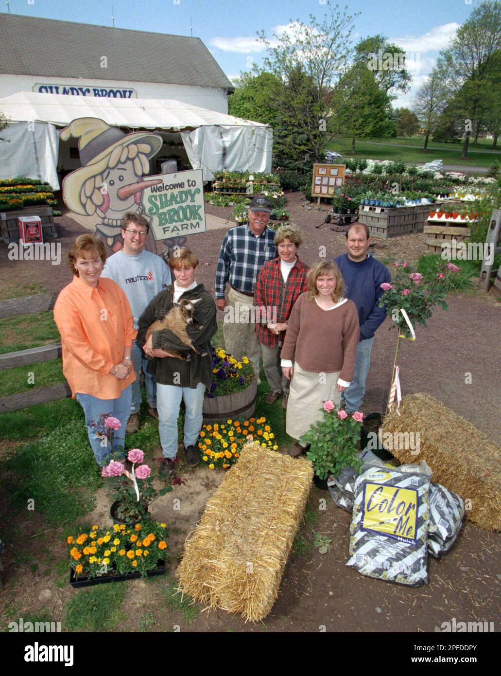 Members of the Shady Brook Farm family, from left, cousin Wendy Allen ...