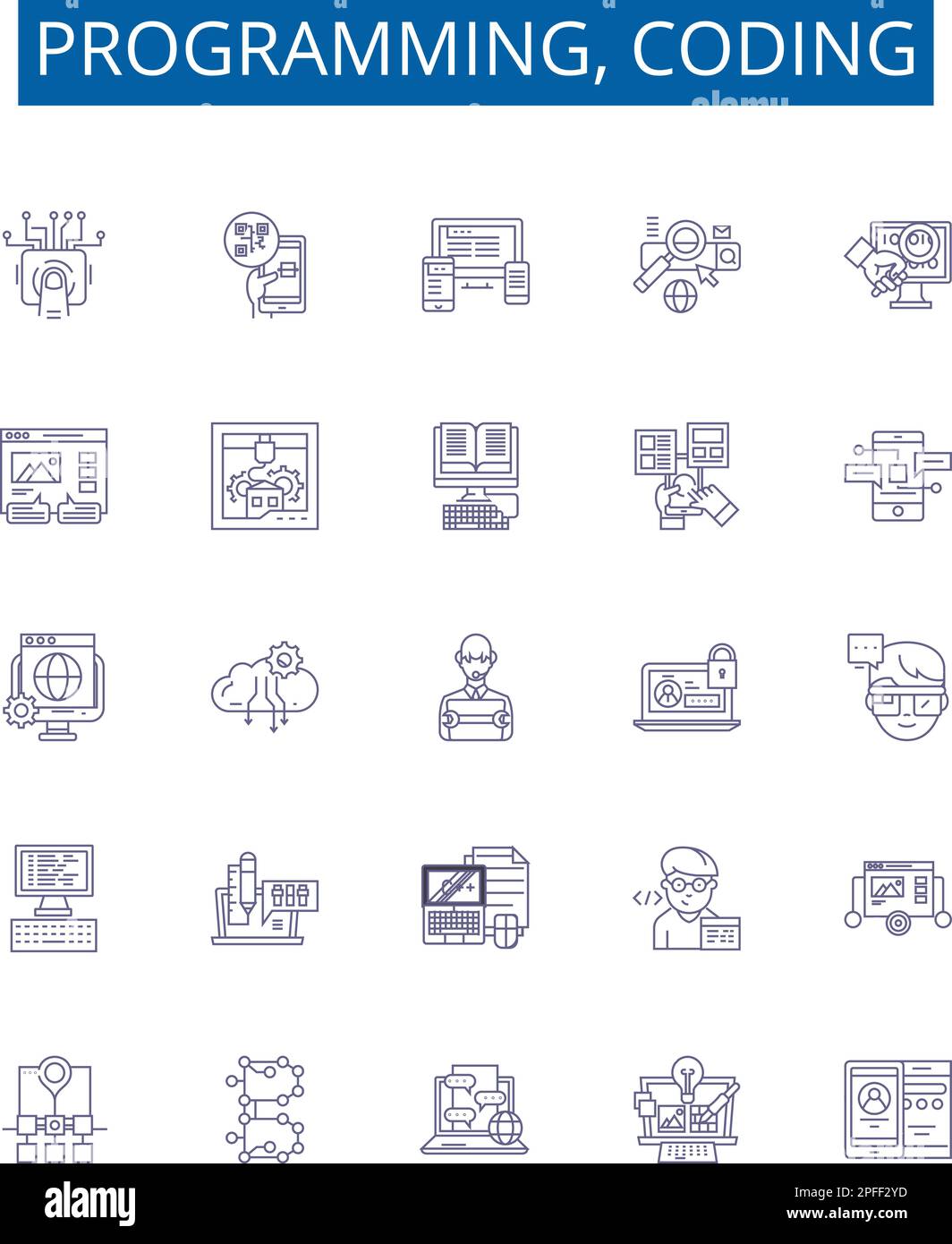 Software programming language icons Immagini senza sfondo e Foto Stock ...